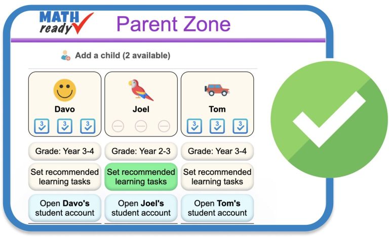 My Tasks - Math Ready